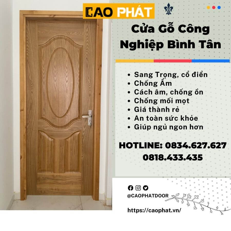 Cửa Gỗ Công Nghiệp Bình Tân địa chỉ xưởng gỗ giá rẻ nhất SG